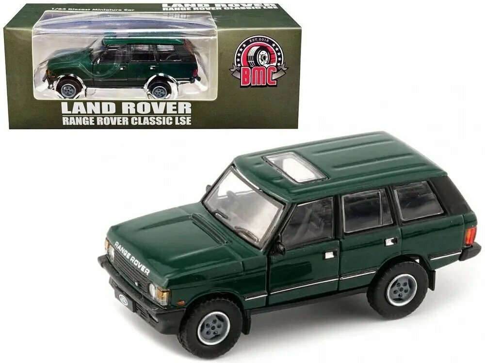 Машинка BM Creations Land Rover Range Rover LSE RHD Green W/Extra Wheels 1/64