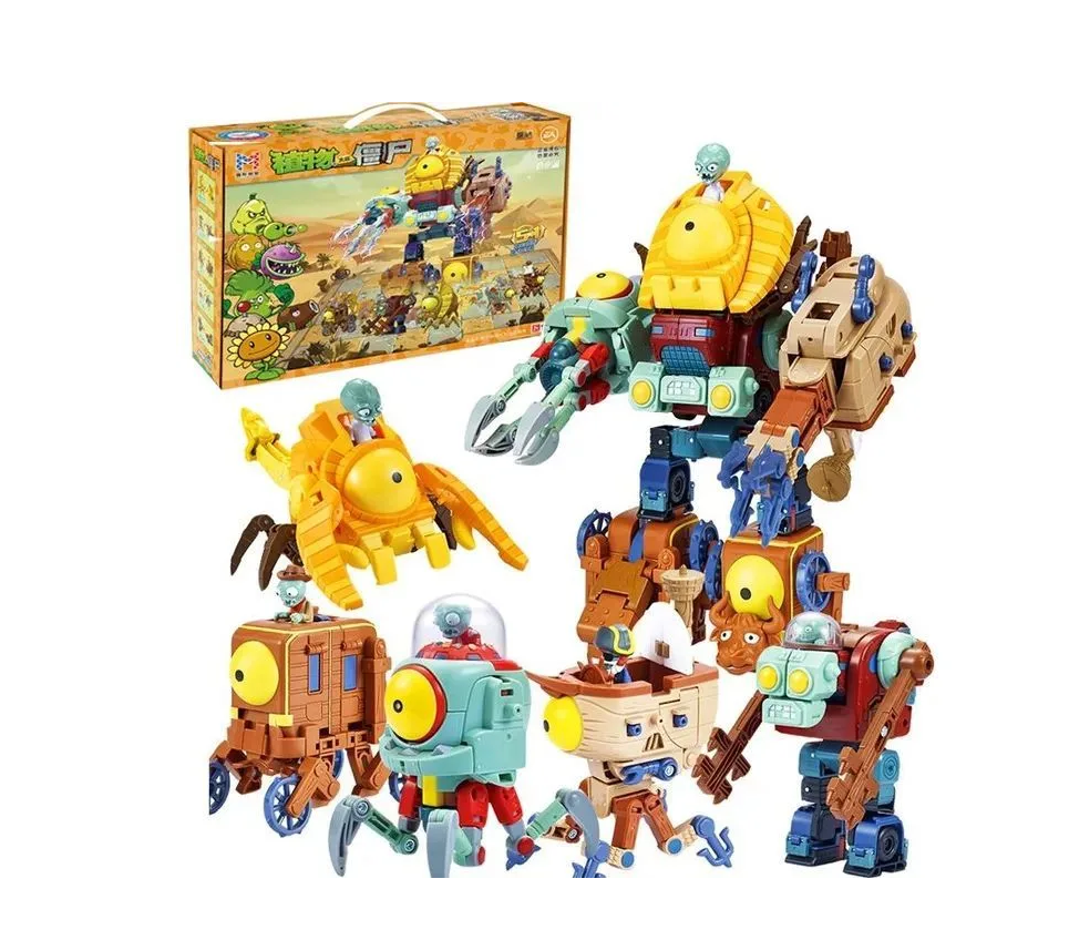 606053 Робот трансформер 5 в 1 Зомби против растений Plants vs Zombie