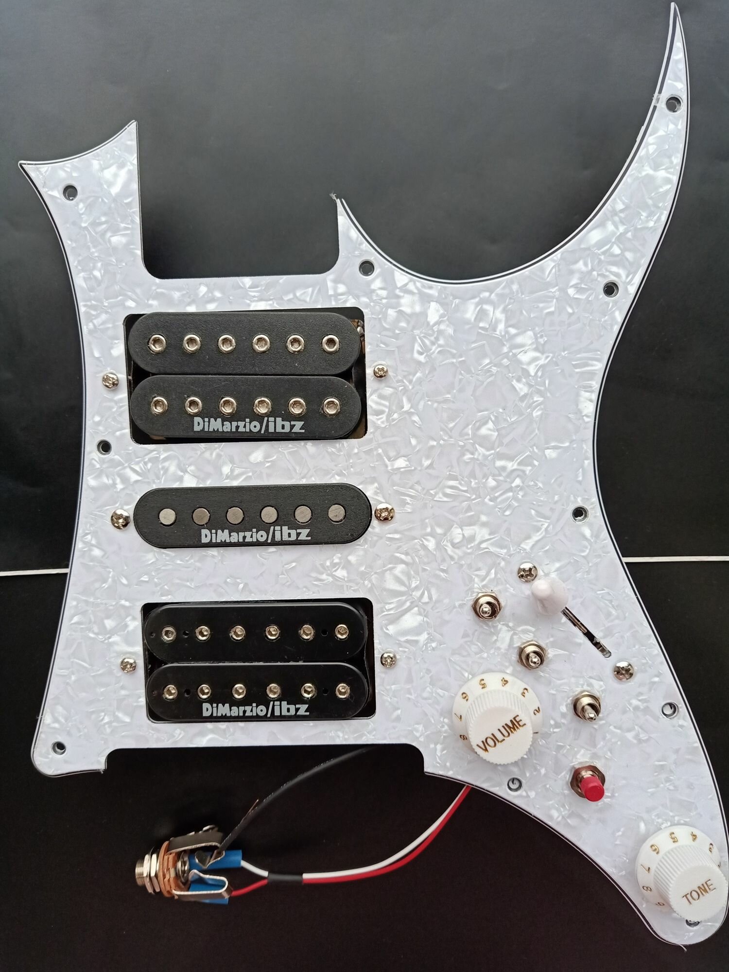 Предустановленная накладка Ibanez RG Guitar HSH Pick Guard Белый Многофункциональный переключатель для электрогитары серии Ibanez RG