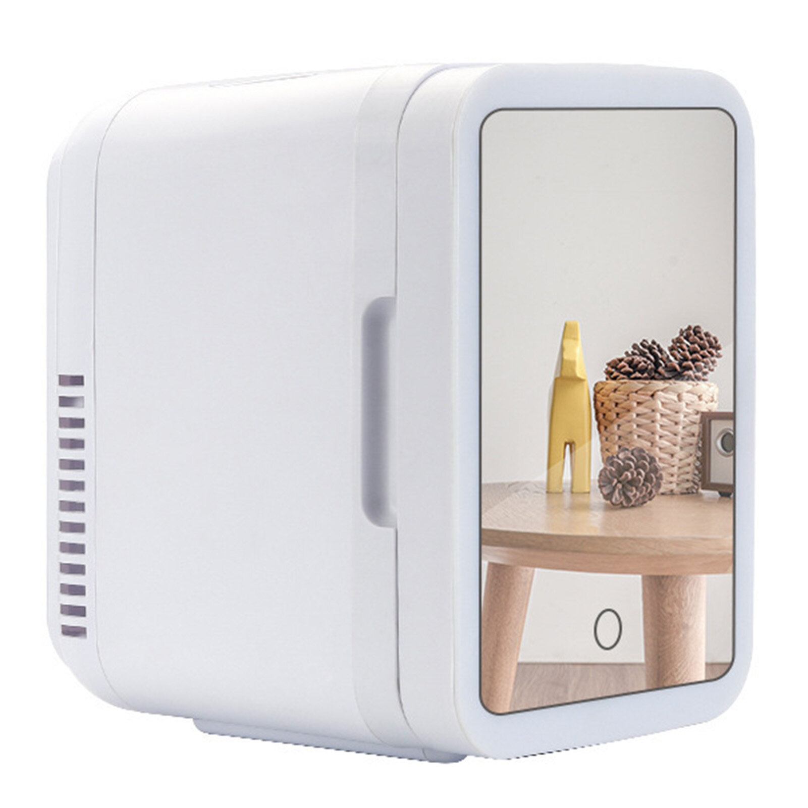 Небольшой холодильник Портативный холодильник Низкий уровень шума Теплый и прохладный компактный холодильник для путешествий в автомобиле Кемпинг Косметическая автомобильная вилка 12 В CN Plug 220 В