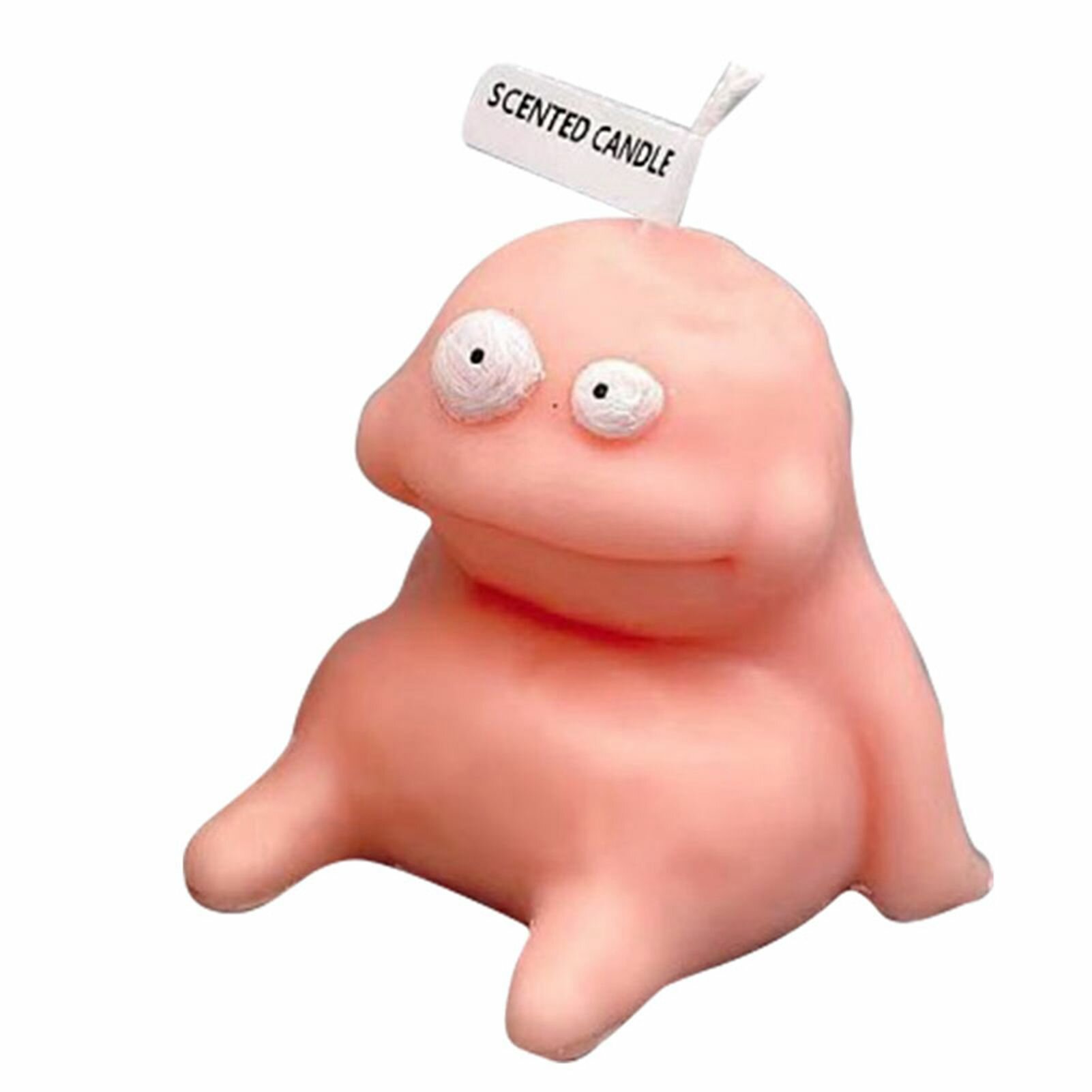 Свеча в форме глиняного человечка, розовая, мультяшная, ароматная, забавная, уродливая, милая, декоративная, сувенирная, ароматическая свеча для домашнего декора