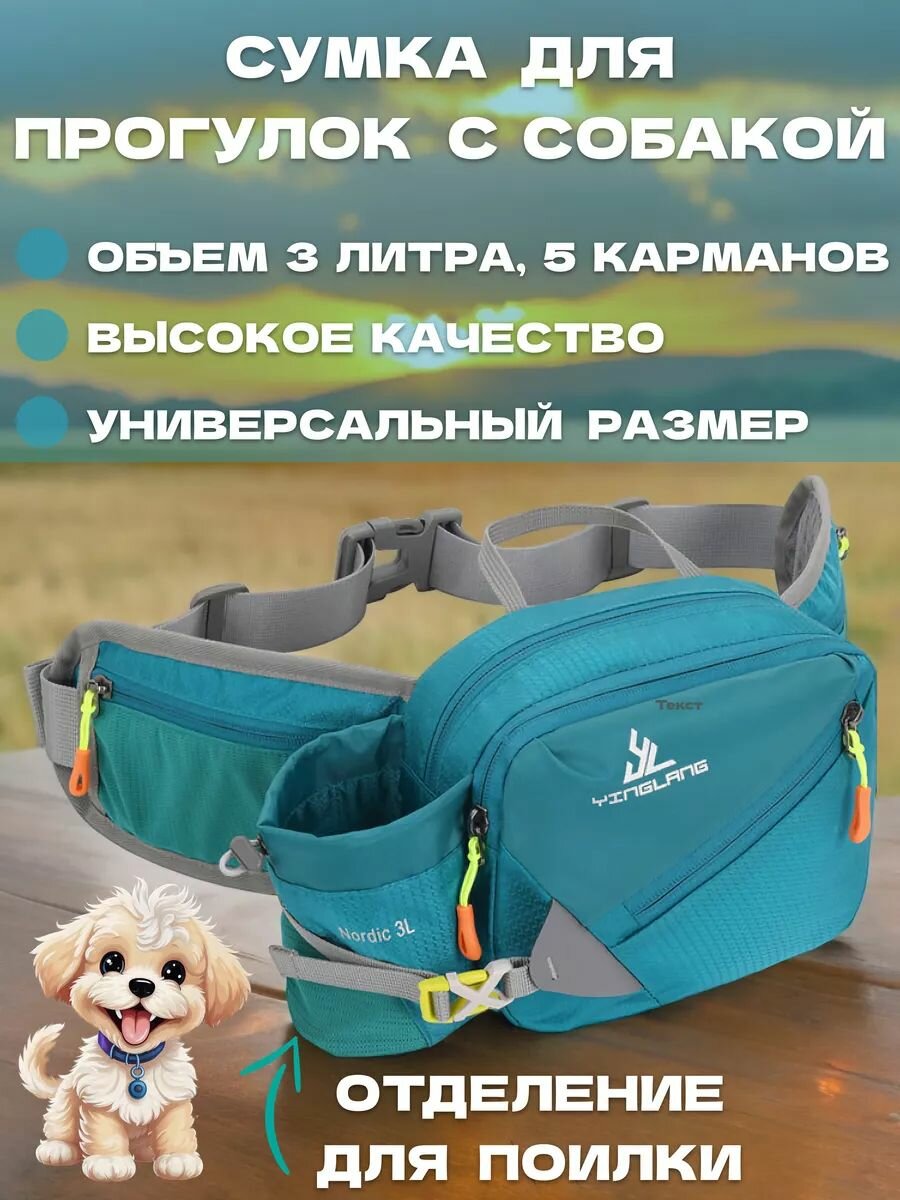 Сумка для лакомства и прогулок с собакой