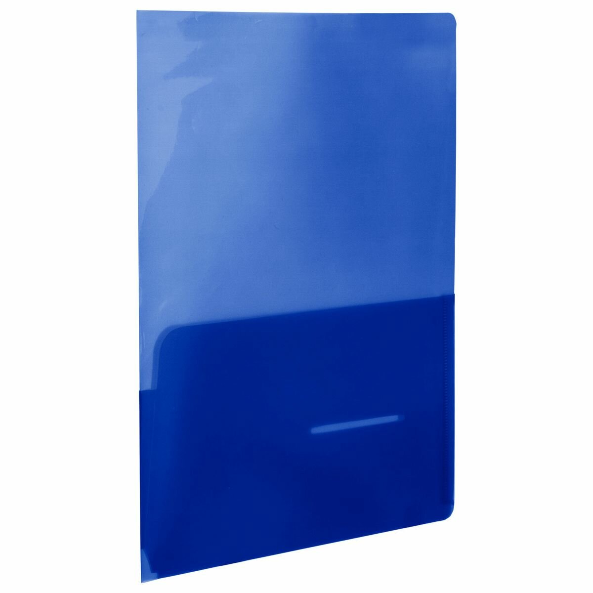 Папка-уголок Brauberg Special (А4, 2 кармана, 180мкм, пластик) синяя (273060)