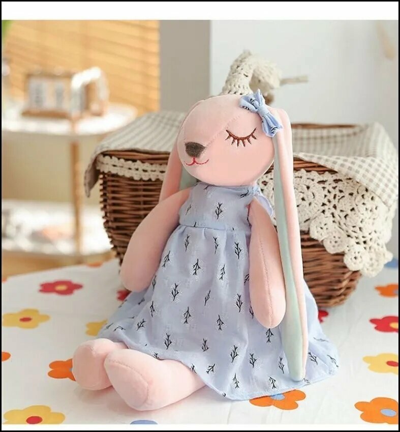 Кукла-зайчик плюшевые игрушки, успокаивающие куклы 35cm Милый кролик, плюшевая игрушка