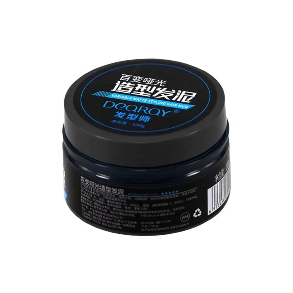 Глина Для Волос Для Мужчин, 100 Мл – Крем-стайлер С Сильной Фиксацией, Низкий Блеск, Воск – 2 Цвета