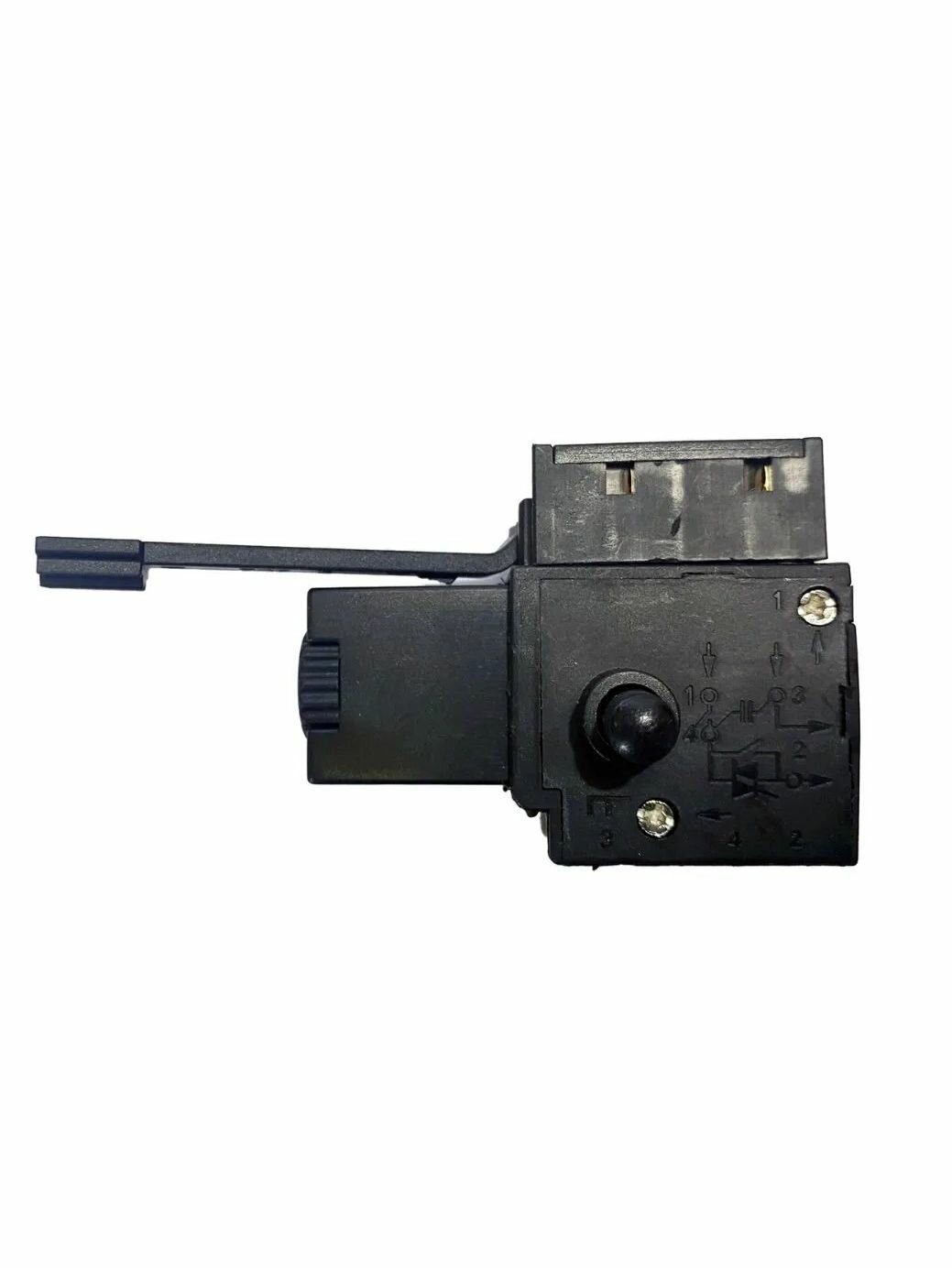 Выключатель для старой дрели без названия - с реверсом, фиксирующей кнопкой и регулятором оборотов