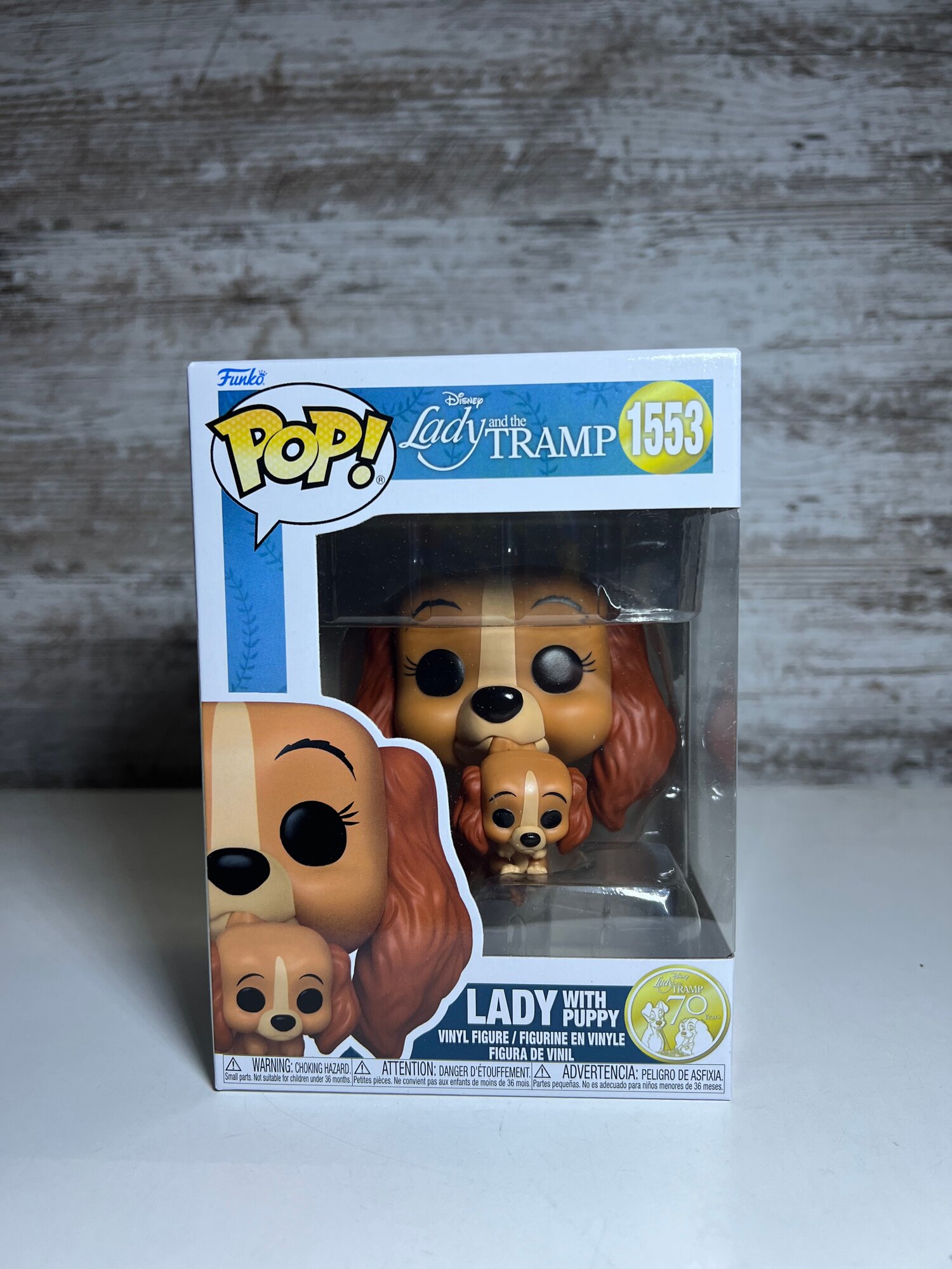 Фигурка Фанко Леди с щенком, Леди и Бродяга, Lady with Puppy, Lady and the Tramp, 10 см от Funko
