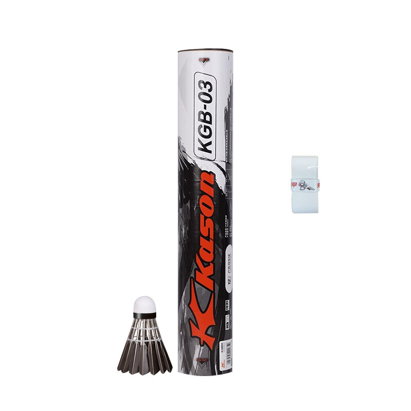 Воланы для бадминтона LiNing из пёрышек утки, 12 шт, белые