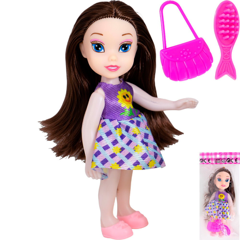 Кукла-малышка Китайская игрушка1 15 см, с аксессуарами, подвижные части тела 2982908