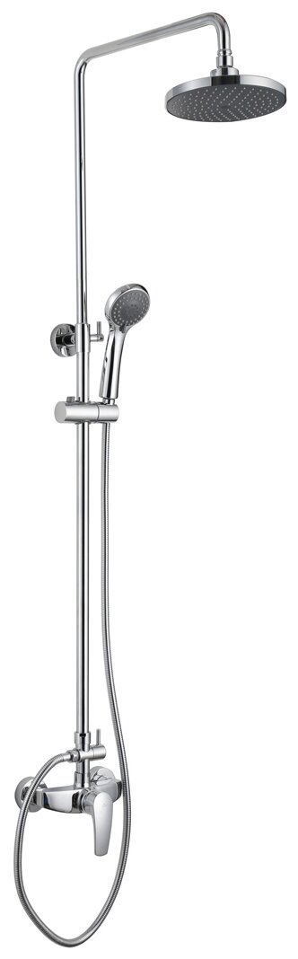Душевая система Kaiser Guss 68182, латунь, хром, вертикальный монтаж, 1 режим верхнего душа