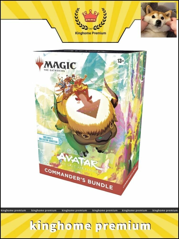 Magic: The Gathering Avatar: The Last Airbender Commander s Bundle Includes 1 Collector Booster, 9 Play Boosters, 5 Borderless Cards, 30 Lands + Exclusive Accessories(Английский)
