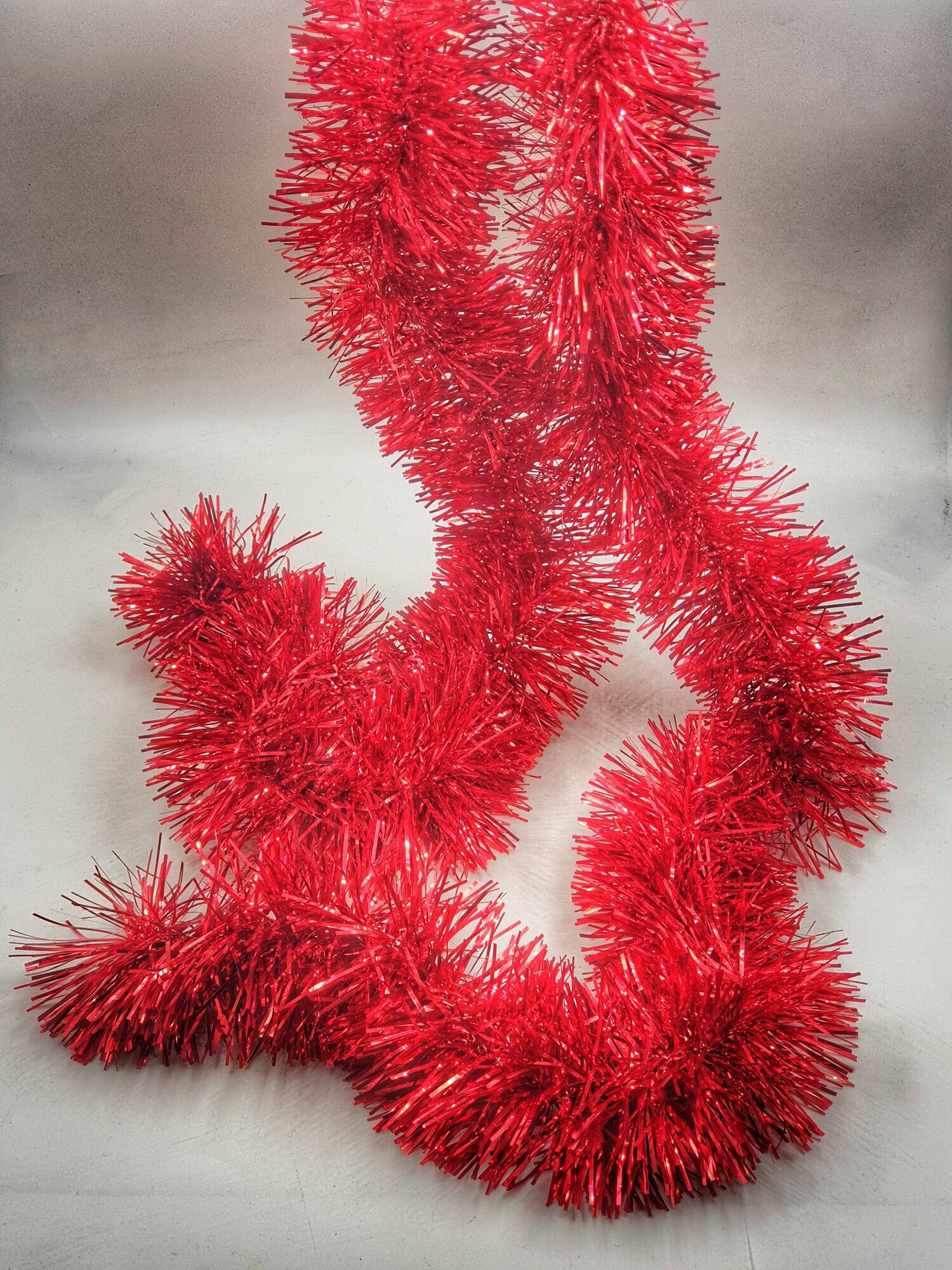 Набор Мишура цвет: Красная 6-ти слойная d50мм длина 2м M6-50-2 (3шт)