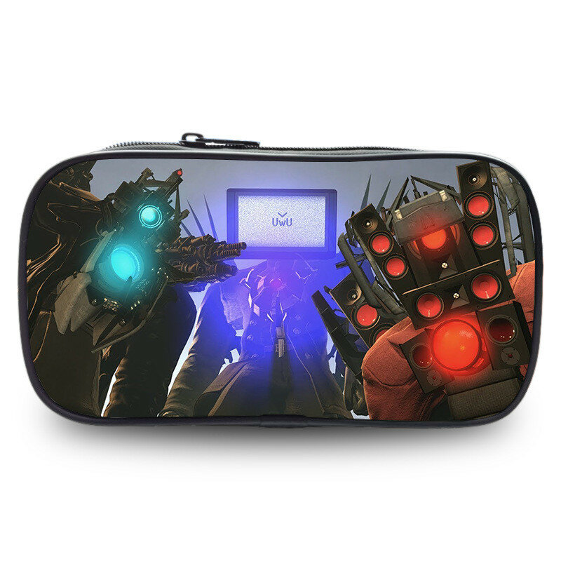 Пенал red lotus titan, прочный полиэстер, высокий объем, для студентов, красный