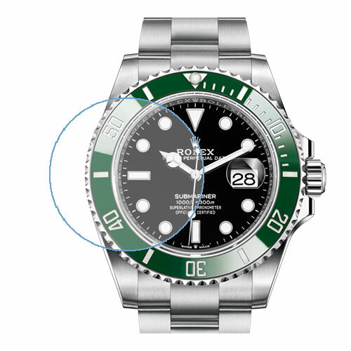 Скрин Мобайл защитный экран для часов Rolex - Submariner Date - Oyster - 41 mm - Oystersteel из нано стекло 9H
