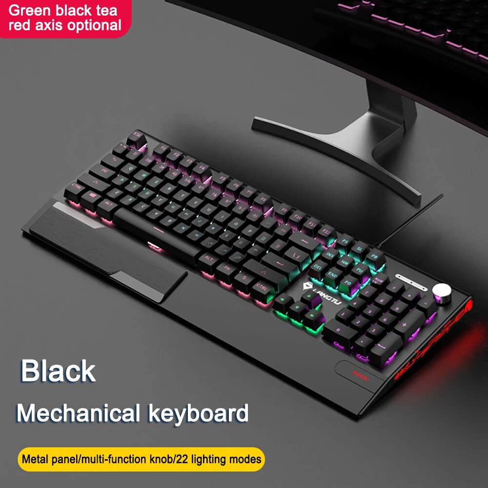 Клавиатура K1000, изготовленная на заказ проводная механическая клавиатура, 104 клавиши, вал с возможностью горячей замены, подсветка, PBT, термосублимация, игра, офис, киберт