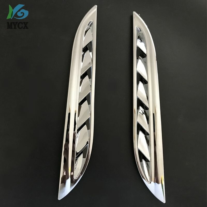 Для Suzuki Grand Vitara 2005-2011 2012 ABS Хромированная боковая крышка воздухозаборника Капота Боковая вентиляционная решетка Накладка