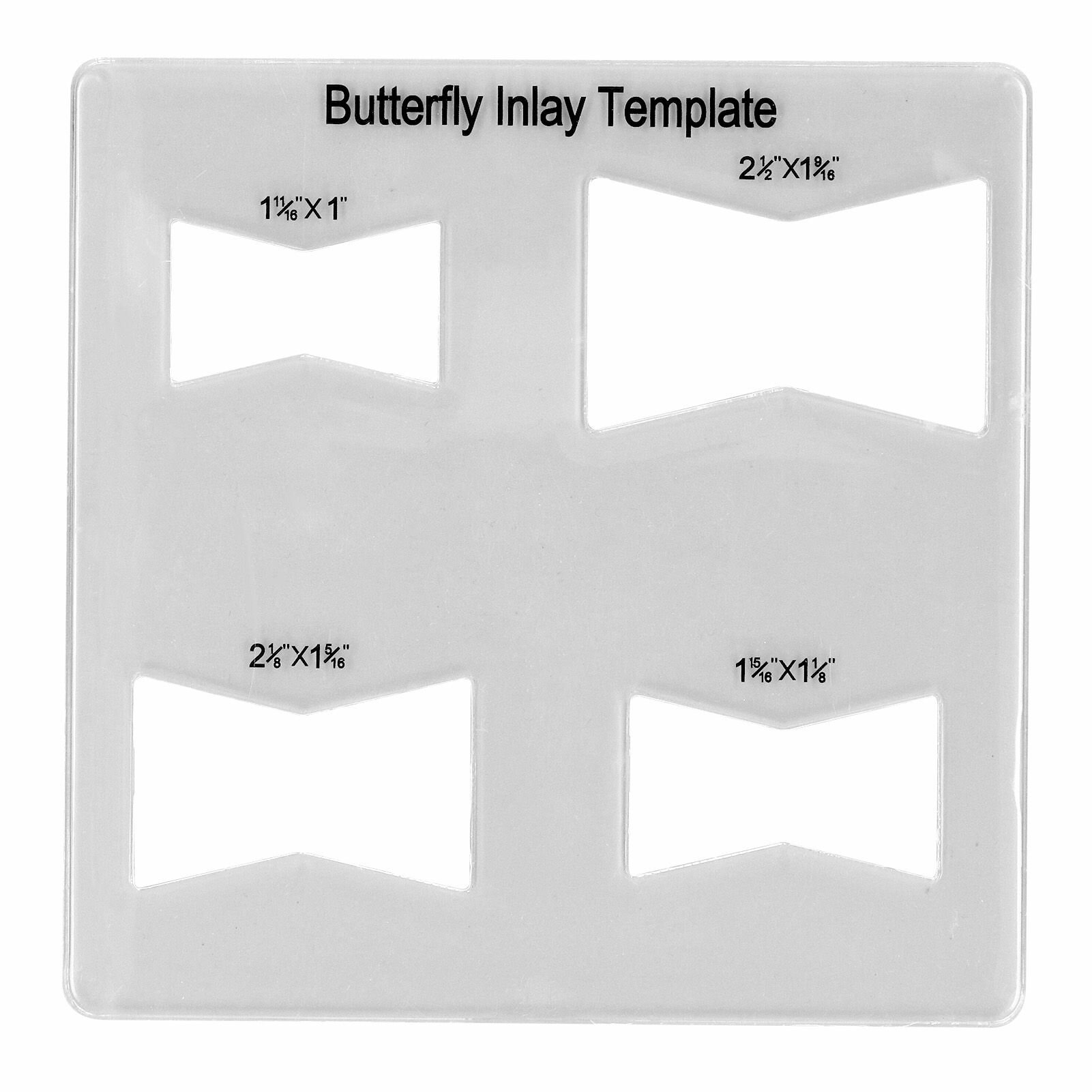 Шаблон для инкрустации бабочкой Акриловый шаблон для фрезера в форме бабочки для деревообработки Усиление ремонта мебели