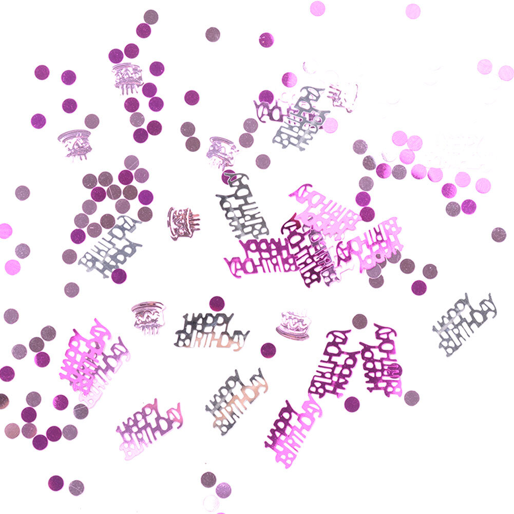 Украшения из круглых блесток на день рождения, годовщина, украшение в виде конфетти