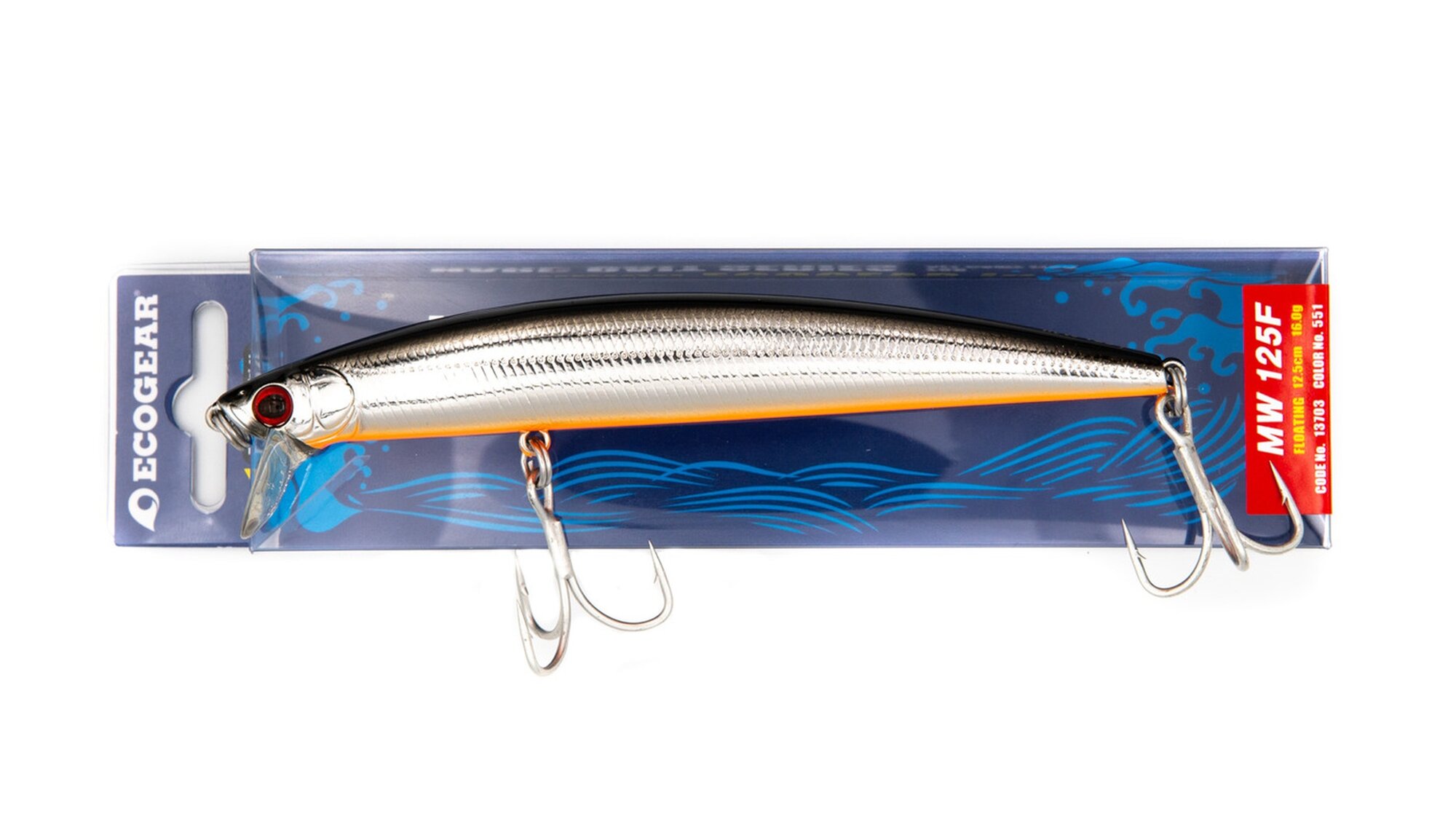 Воблер-минноу для рыбалки ECOGEAR MW 125F, вес 16 гр, цвет 551