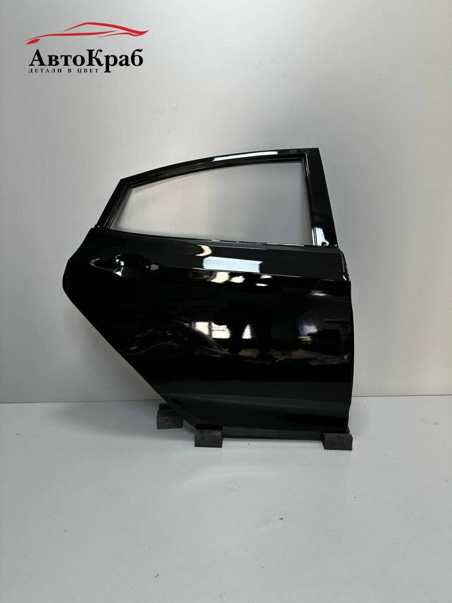 Дверь задняя правая седан в цвет для Хендай Солярис I (2010 — 2014) mzh - черный