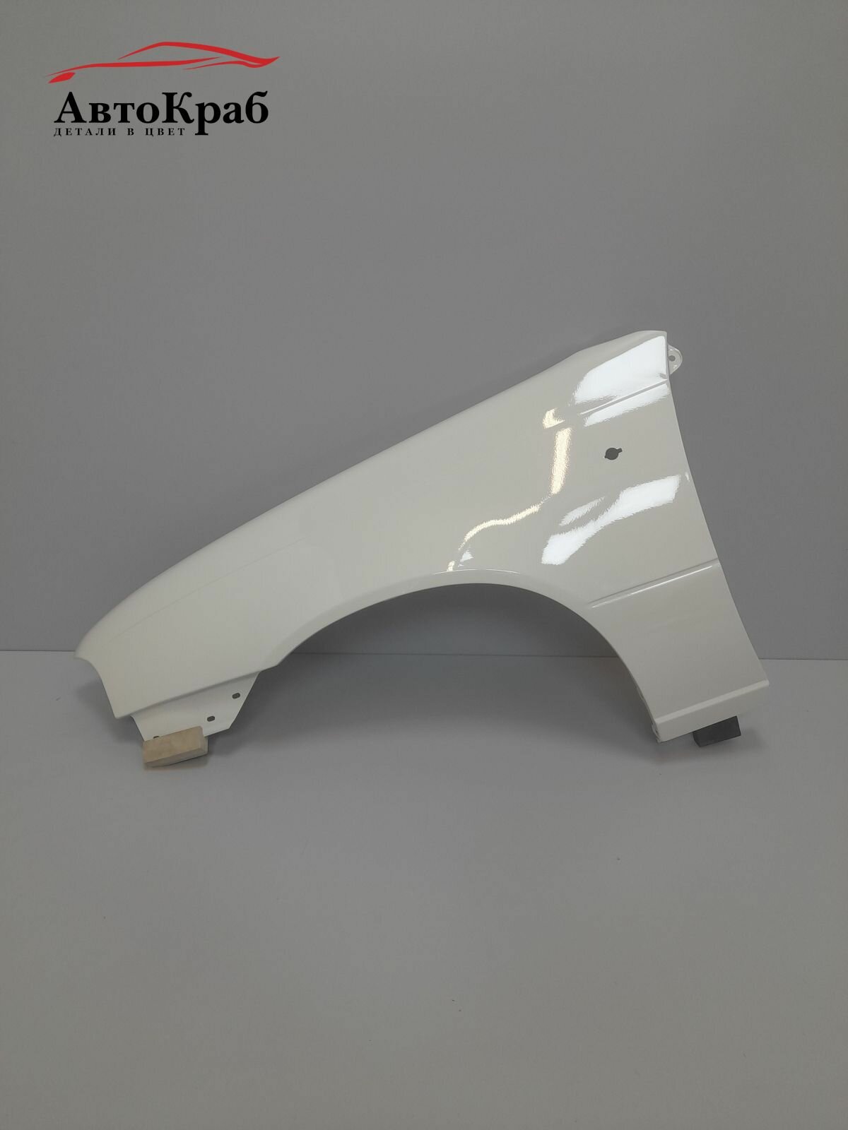 Крыло переднее левое в цвет для Дэу Нексия 2008 - 2016 г. G6J 12U - белый, молочный