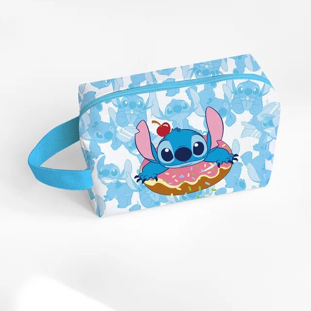 Новая косметичка Stitch & Lily, милая, водонепроницаемая, портативный дорожный органайзер, идеальный подарок на день рождения для девочек.