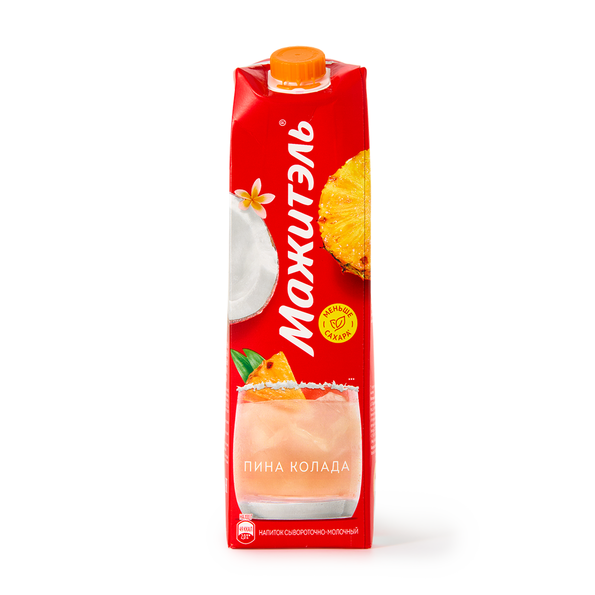 Напиток Мажитэль "Пина Колада", сывороточный, с соком, 950 г