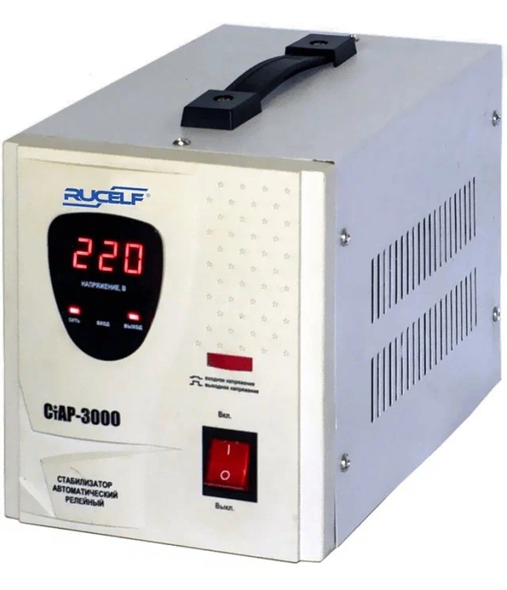 Стабилизатор напряжения RUCELF СтАР-500, релейный, однофазный, 0.5 кВт
