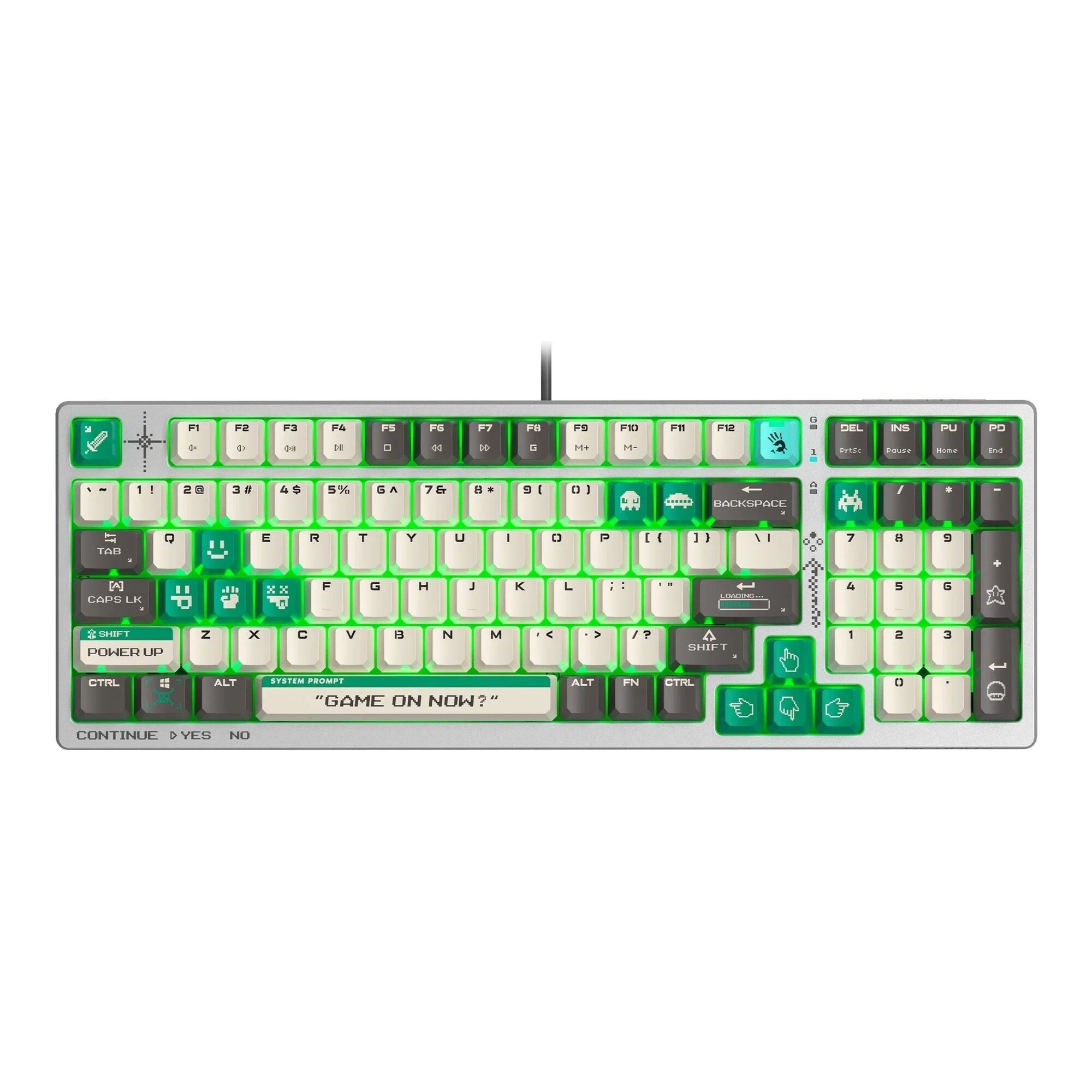 Клавиатура A4Tech Bloody S98 Pixels, механическая, игровая, USB, подсветка LED