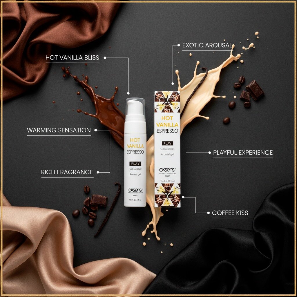 Возбуждающий гель Hot Vanilla Espresso (эспрессо-ваниль), 15 мл