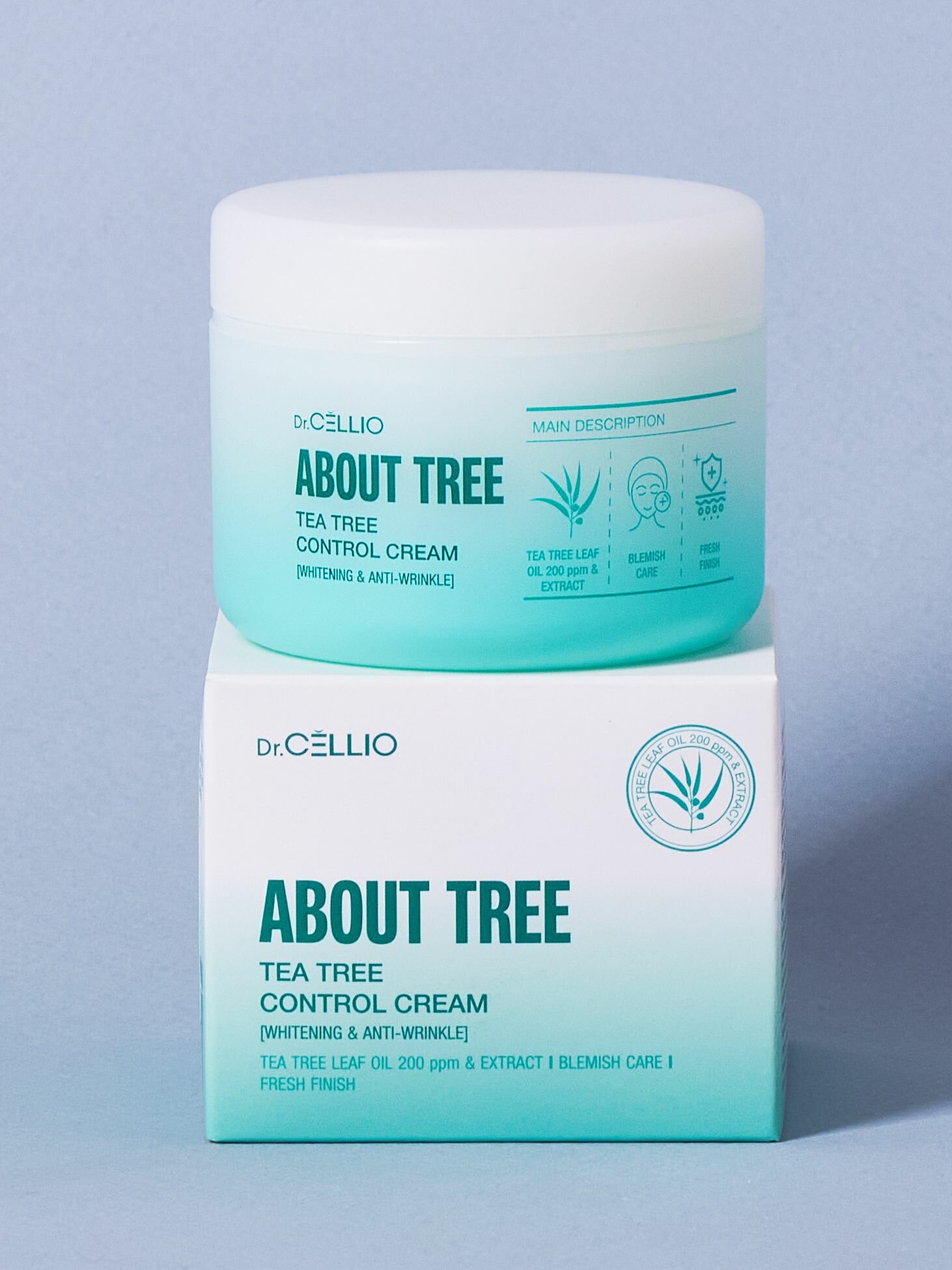 Dr. CELLIO Успокаивающий крем с маслом чайного дерева 90мл About Tea Tree Cream