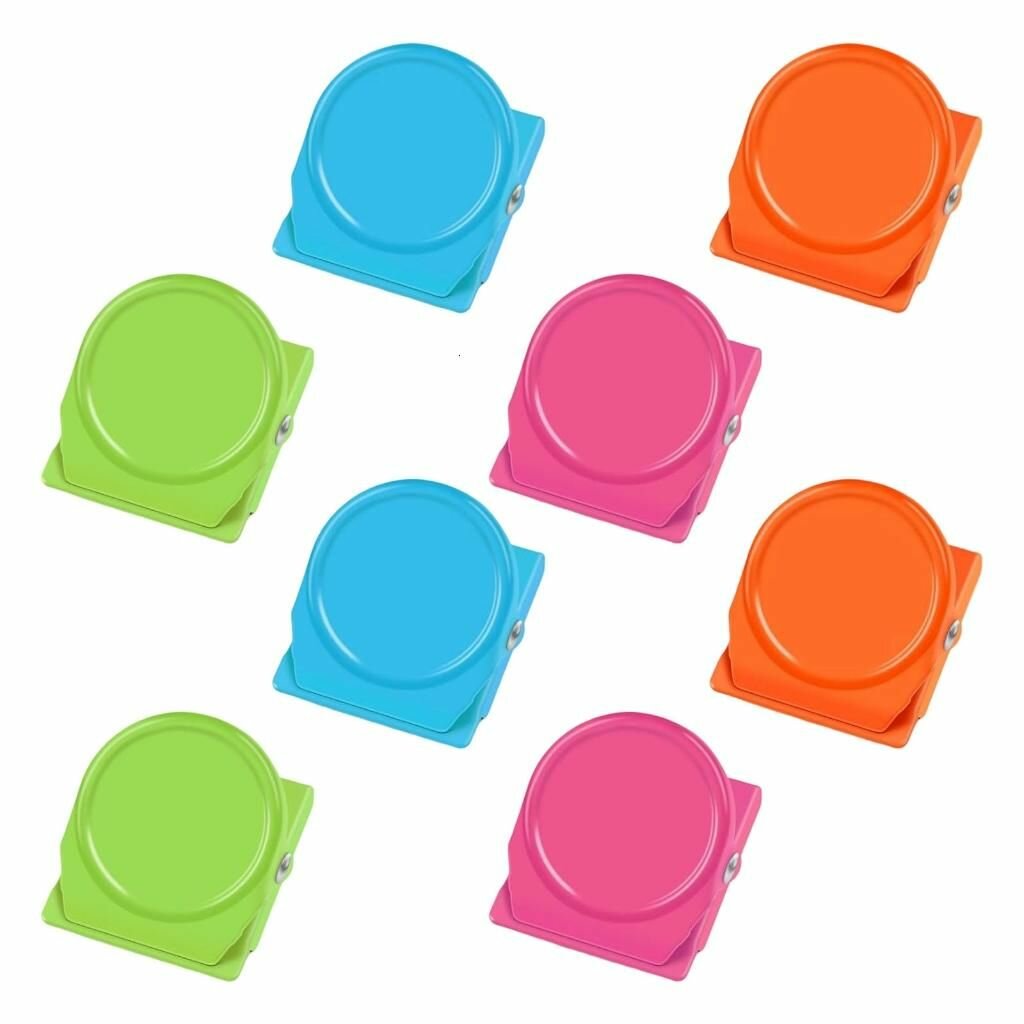 Магнитные Зажимы, Магниты для Холодильника, Доски, Школьные Принадлежности, - 8 упаковок