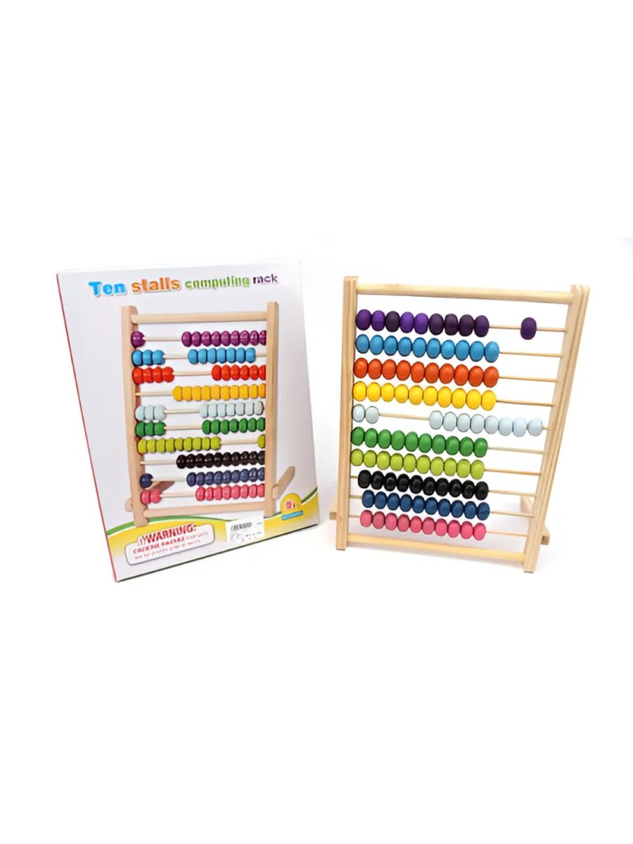Развивающая игрушка /Радужные счеты/, 10 цветов арт. 1001704