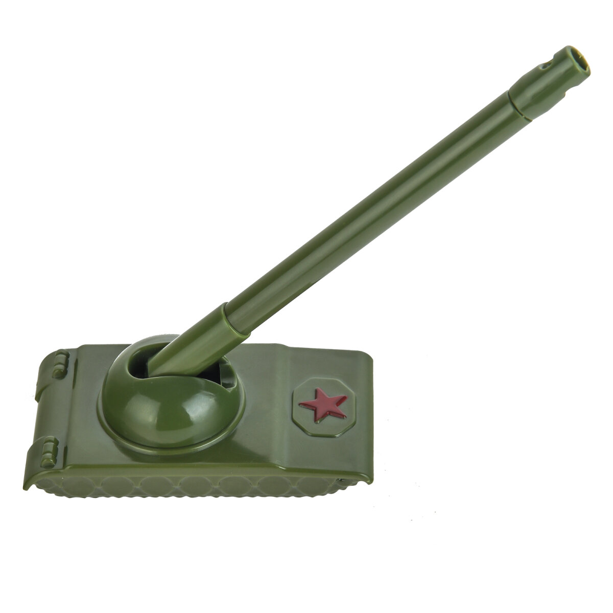 Сувенирная ручка-танк (зеленая); размер 12х7х4.5 см; диаметр наконечника 0.5 мм