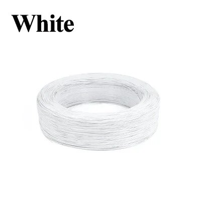 Электрический провод UL1571 32-26 AWG 26AWG, White, 200 meters