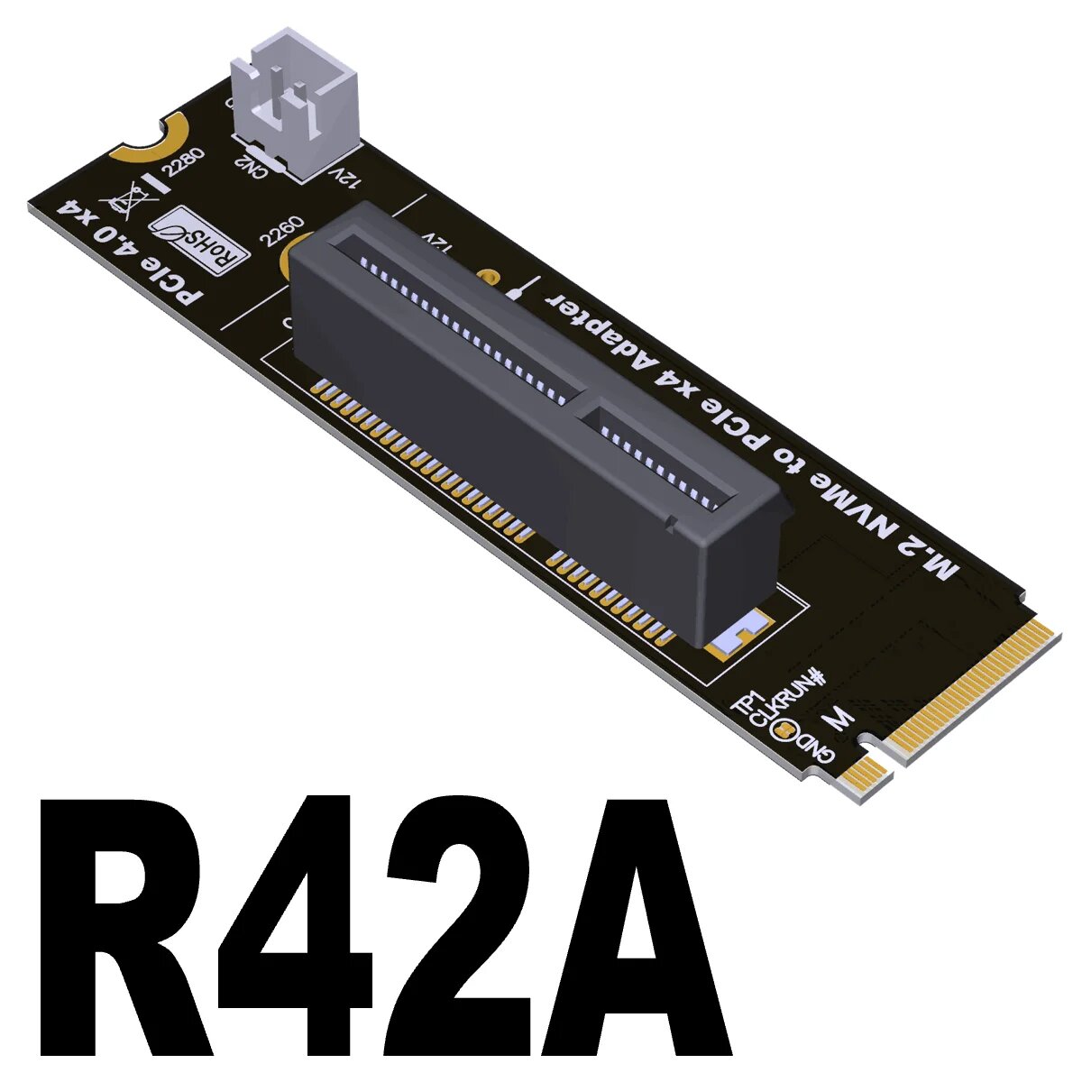 ADTLINK M.2 NVMe to PCI-E x4x16 Riser Card M2 Key-M to PCIe x4x16 Адаптерная плата 22x80 мм PCI-Express 4.0 x4 Прямые продажи с завода