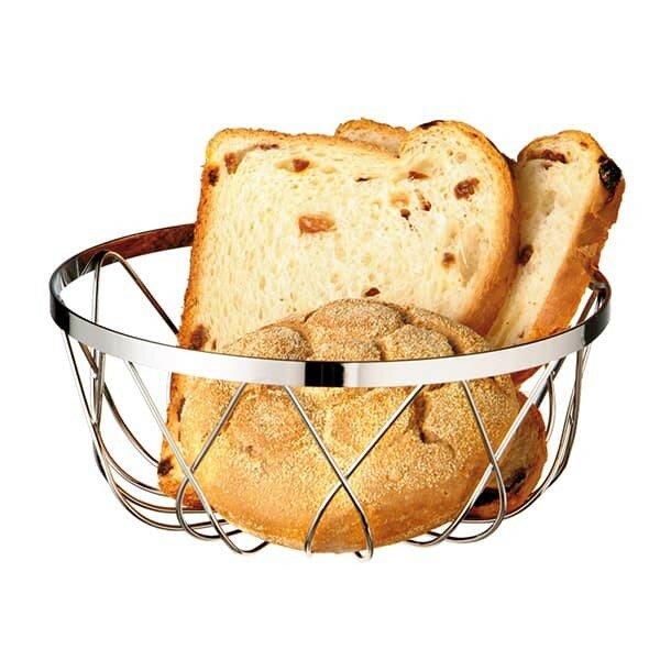 Корзина для фруктов и хлеба, металл хромир, 180 мм, цвет металл (APS)