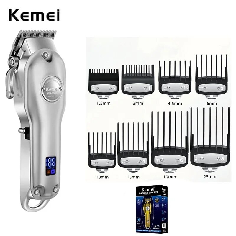 Kemei 1986 цельнометаллическая машинка для стрижки волос option 4