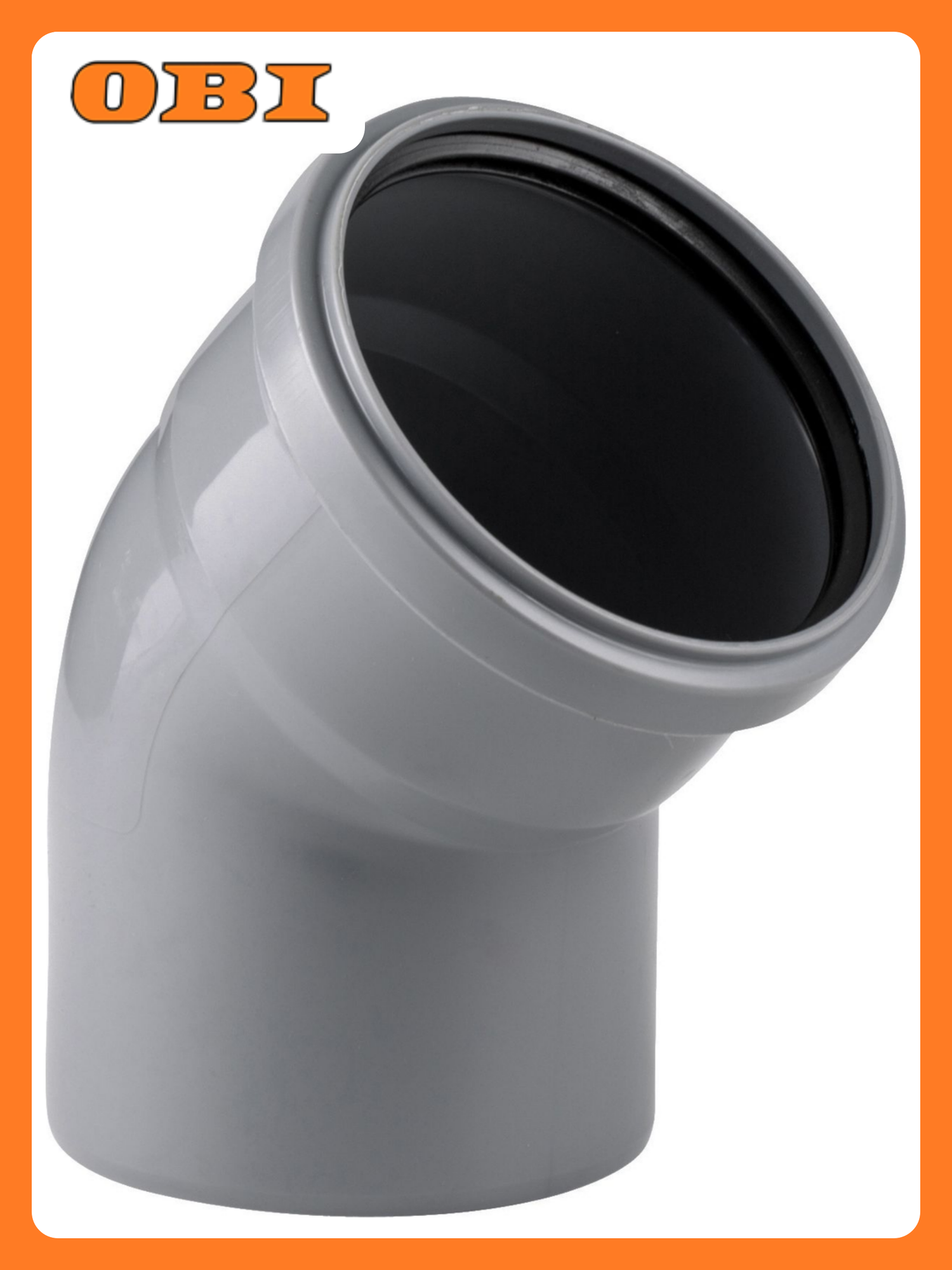 Отвод ВК ПП 110х45, серый, RTP