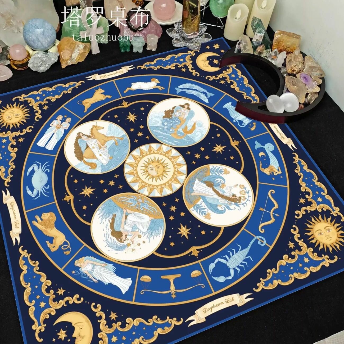 Гадальный инструмент/Скатерть для гаданий на картах Таро 90X90CM