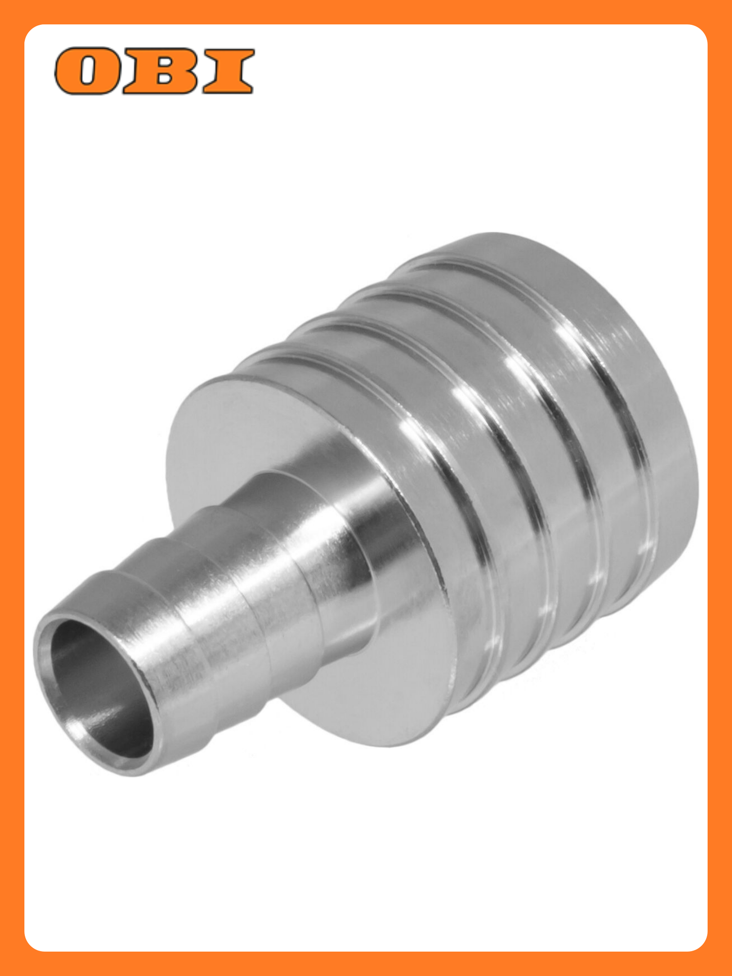 Трубка соединительная для садовых шлангов 1/2" - 1" (латунь), MP-У