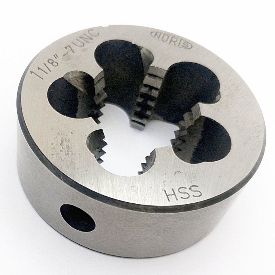 Плашка дюймовая унифицированная 1 1/8"-7UNC 60° HSS