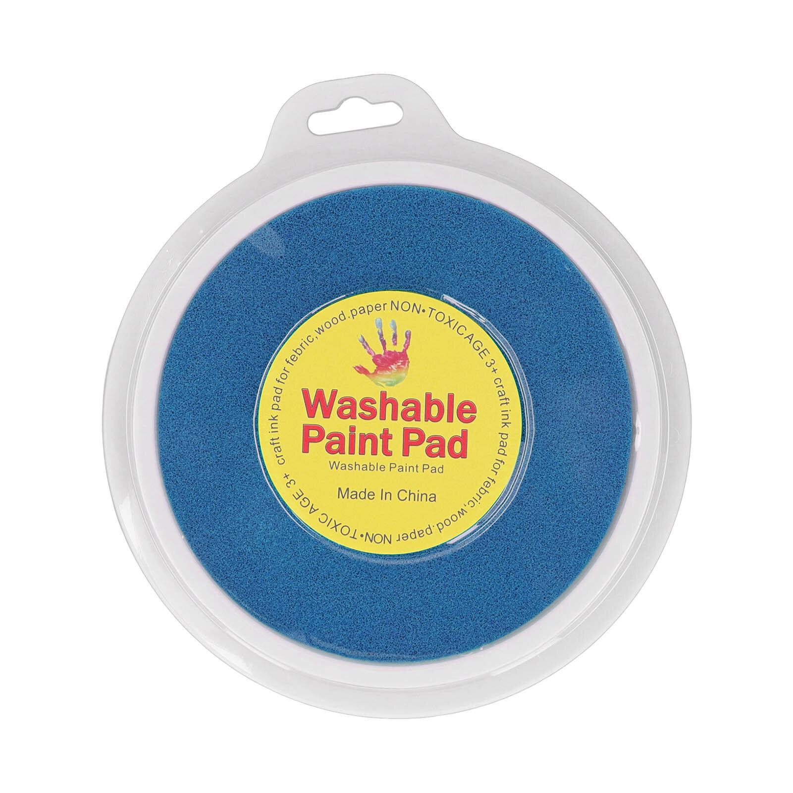 Смываемая круглая чернильная подушечка для рукоделия, крафт-бумаги, для детей, для создания граффити, отпечатков пальцев, штампов для дерева, ткани, скрапбукинга, небесно-голубого цвета.