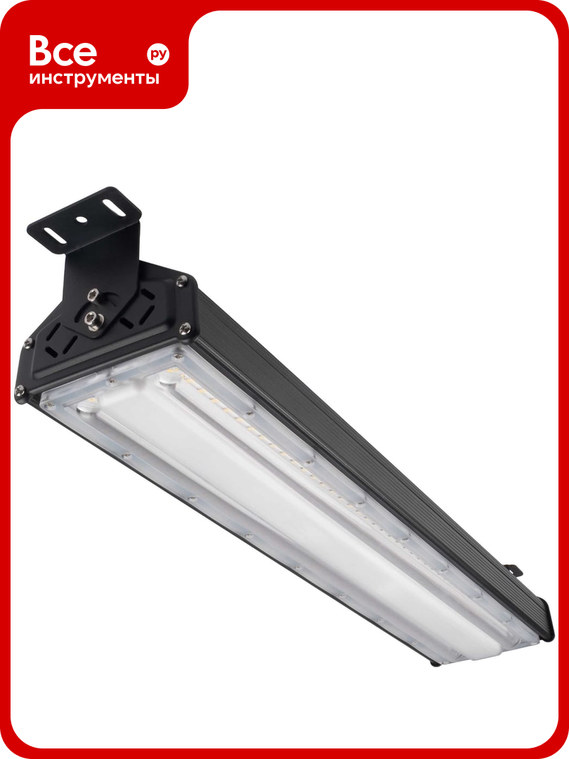 Светодиодный светильник Jazzway PPI-04 100Вт 5000К IP65 230В/50Гц ДСП для высоких пролетов 5044364, освещения торговых