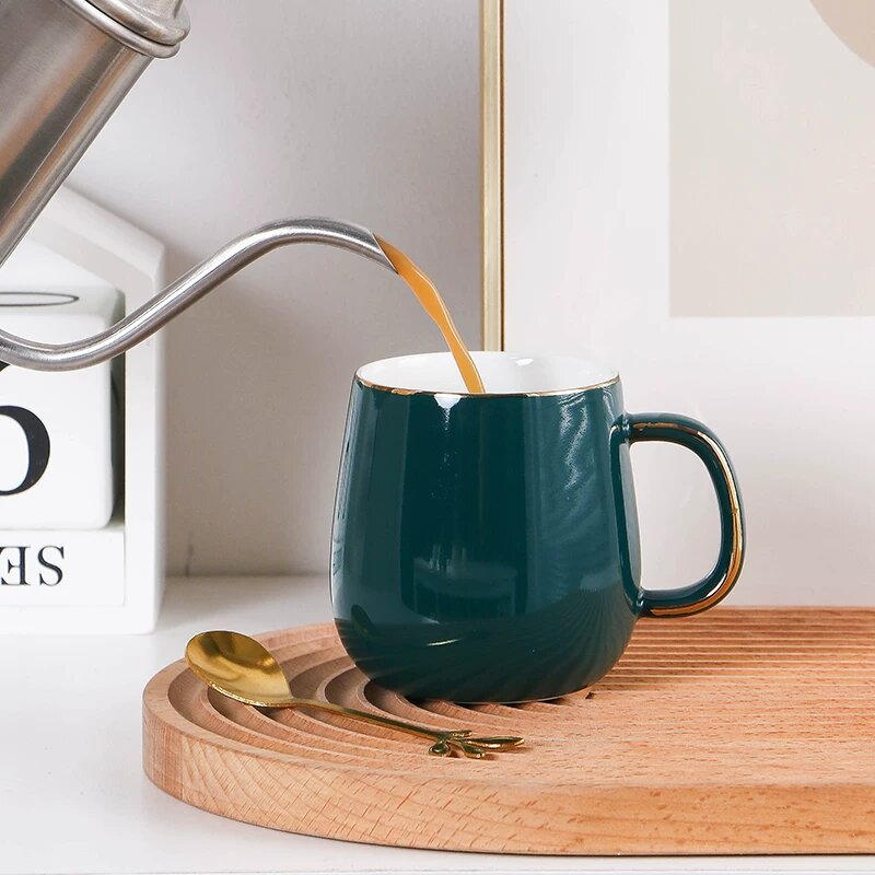 Керамическая кружка в скандинавском стиле, парная кружка для осеннего сезона, кружка для общежития, кружка для пар,