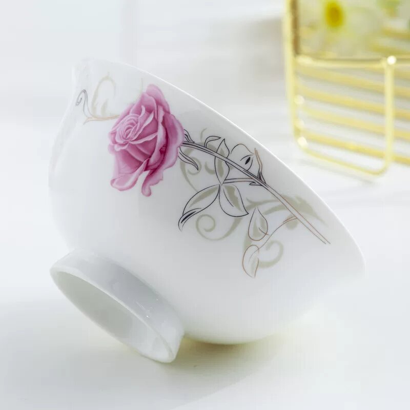 Набор керамических тарелок Water Color Beauty 4,5 дюйма, 10 штук, костяной фарфор
