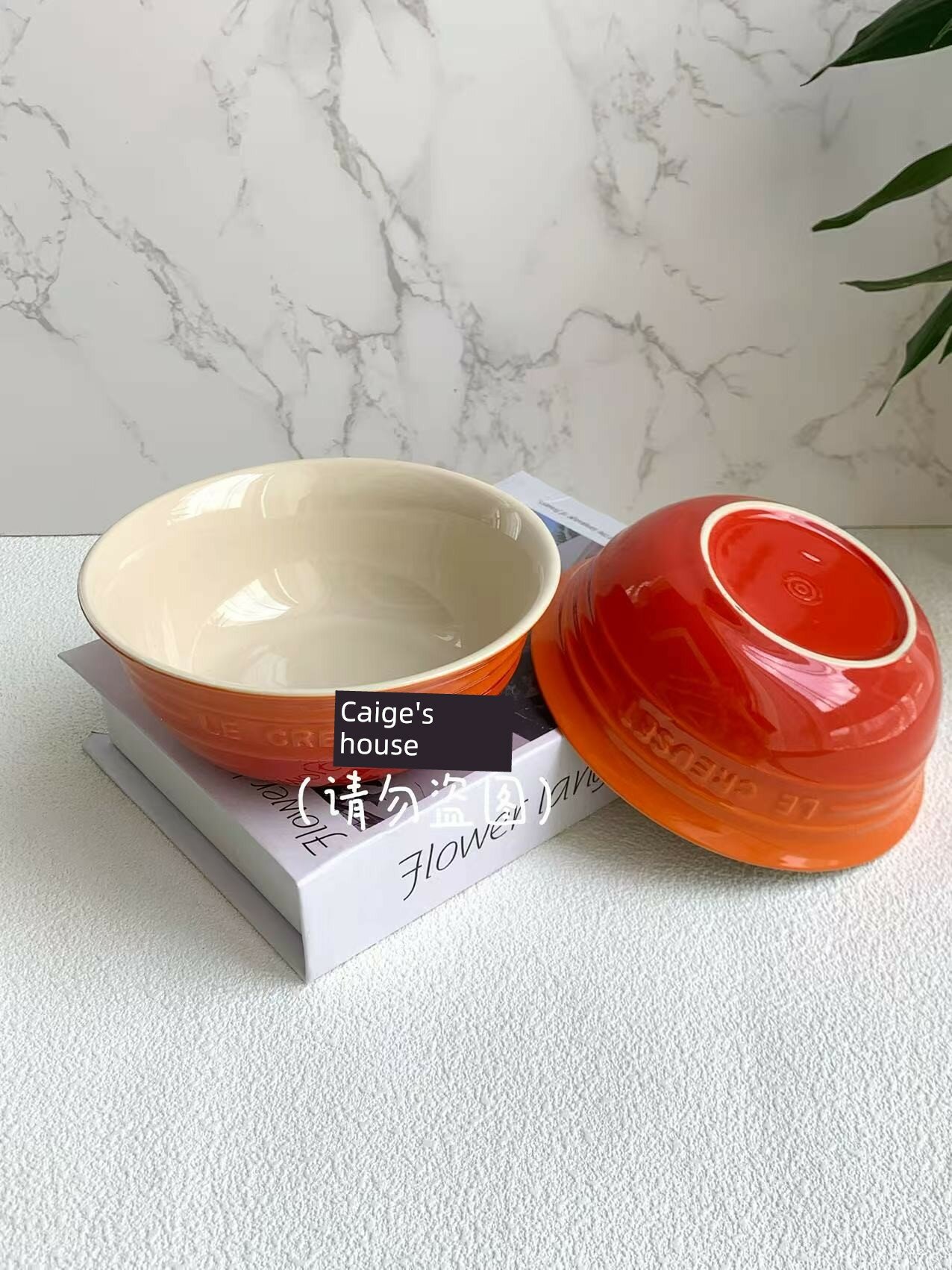 Французская керамика Le Creuset огненно-оранжевая миска с закругленным краем, 450 мл, универсальная миска для супа или