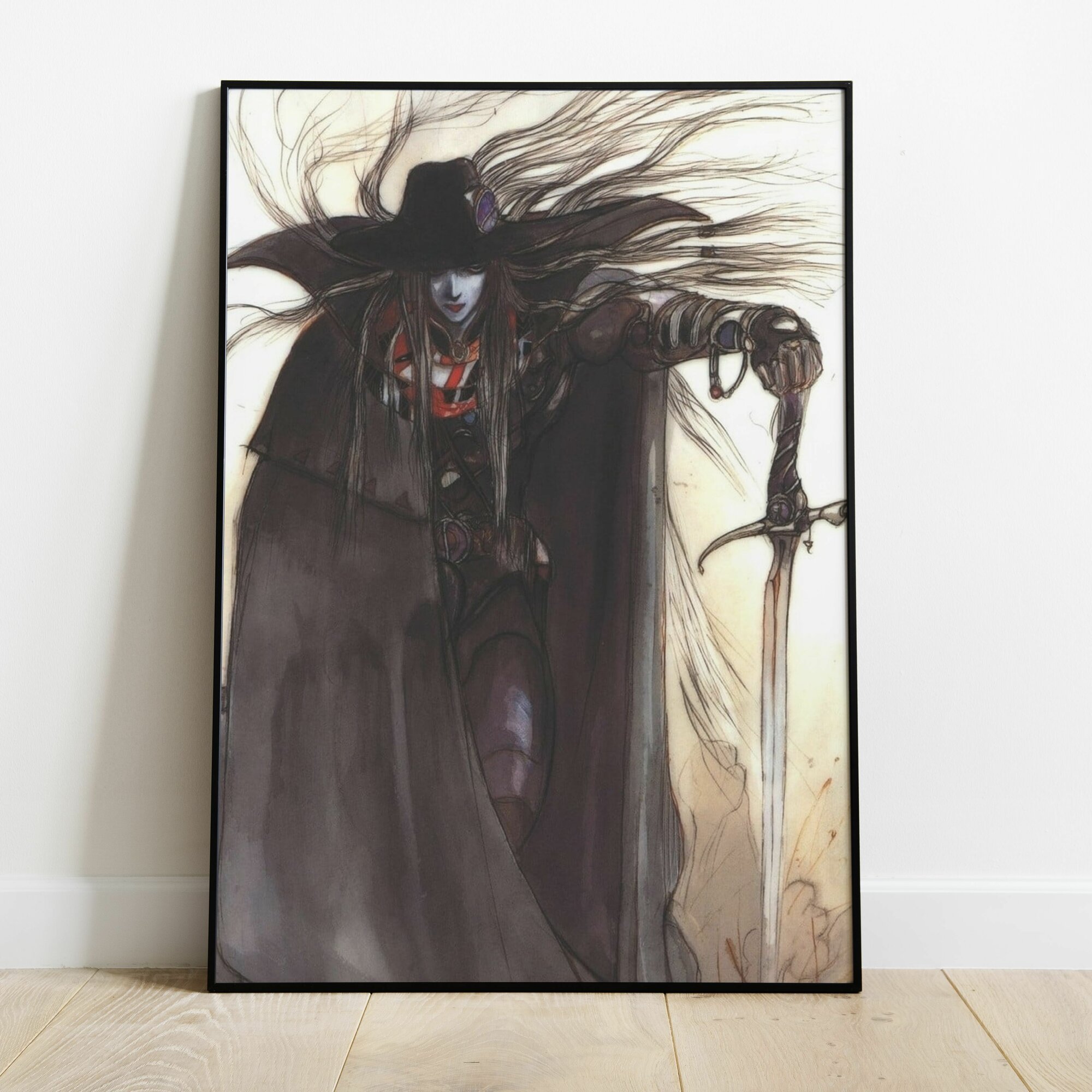 Плакат на стену для интерьера D Охотник на вампиров (Vampire Hunter D) / Постер по аниме формата А4 (21х30 см)