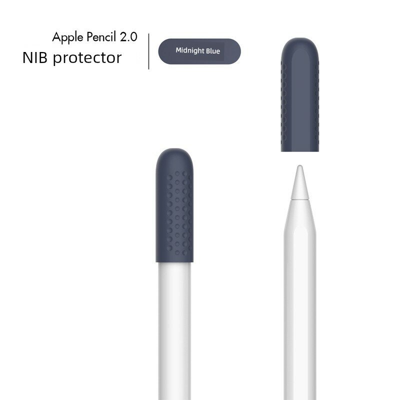 Силиконовый чехол для кончика пера Apple Pencil, Huawei M-Pencil, Bisi, Wenstone и iFlytek - Ночная синяя, 1 шт.