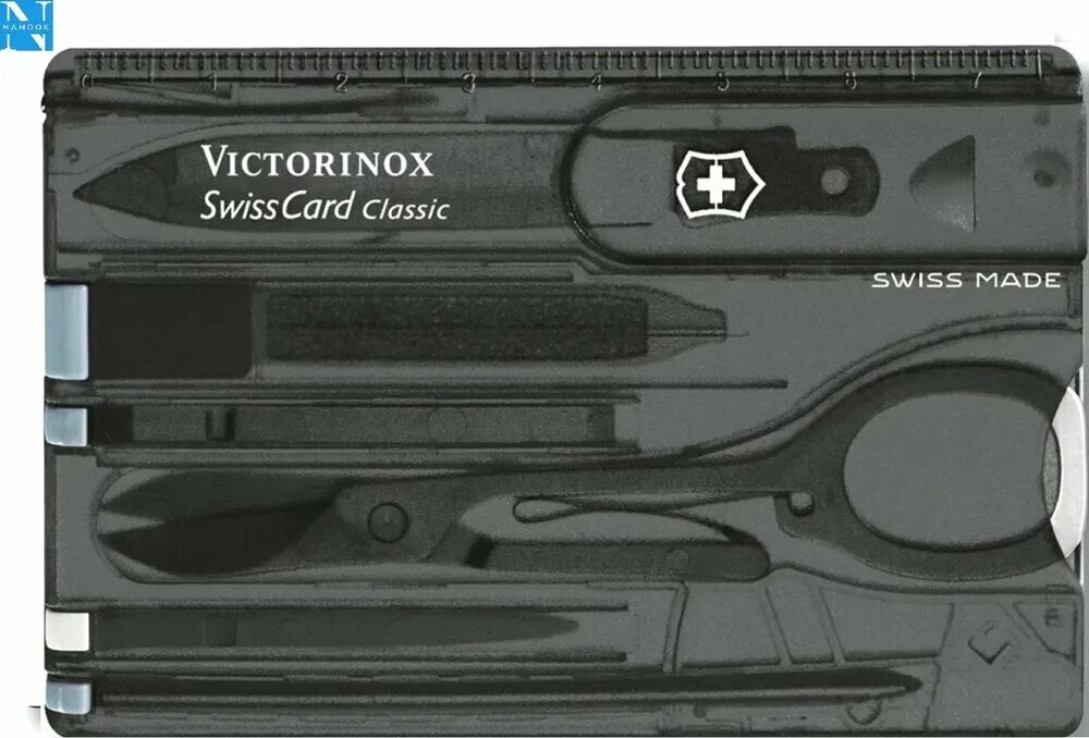 Швейцарская карточка VICTORINOX SwissCard ONYX черная 0.7133. T3